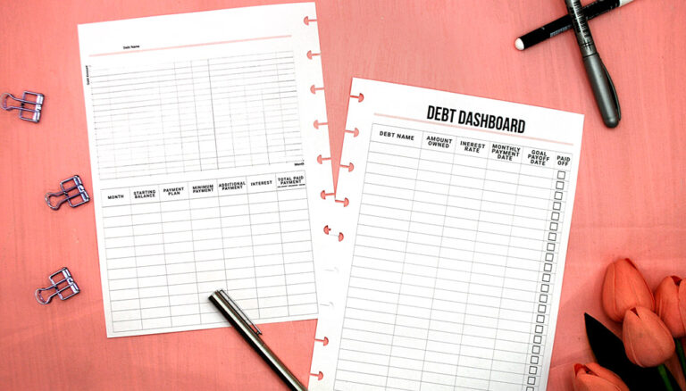 Free Printable Debt Payoff Planner and Tracker PDF Worksheet